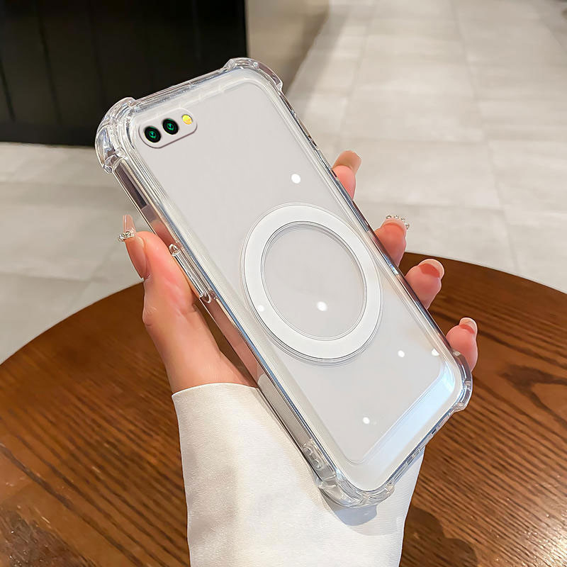 case for oppo a3s a12e a1k Four corner anti drop magnetic suction ...