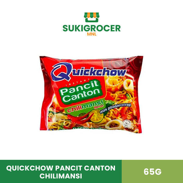 Quickchow Pancit Canton Chilimansi 65G | Shopee Philippines
