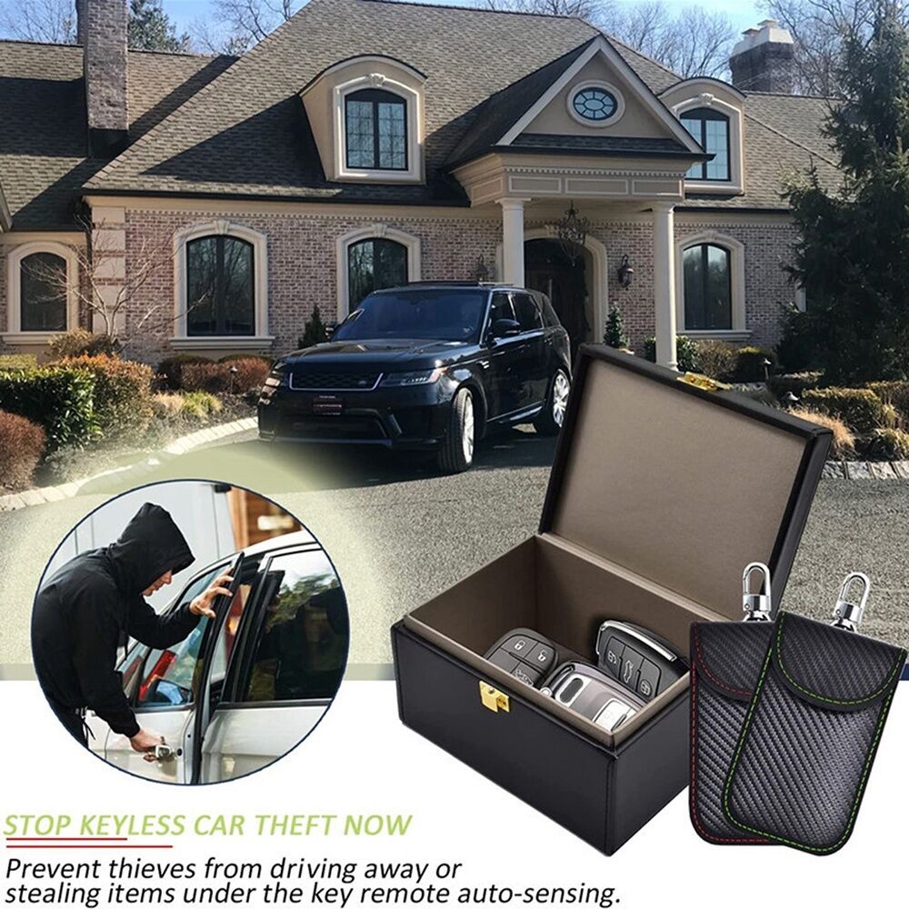 Faraday Box Keyless with 2 Pack Faraday Pouch Entry Car Key Safe ...
