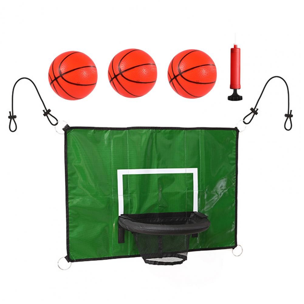 1 Set Trampoline Basketball Hoop with 3 Mini Balls And Pump Waterproof ...