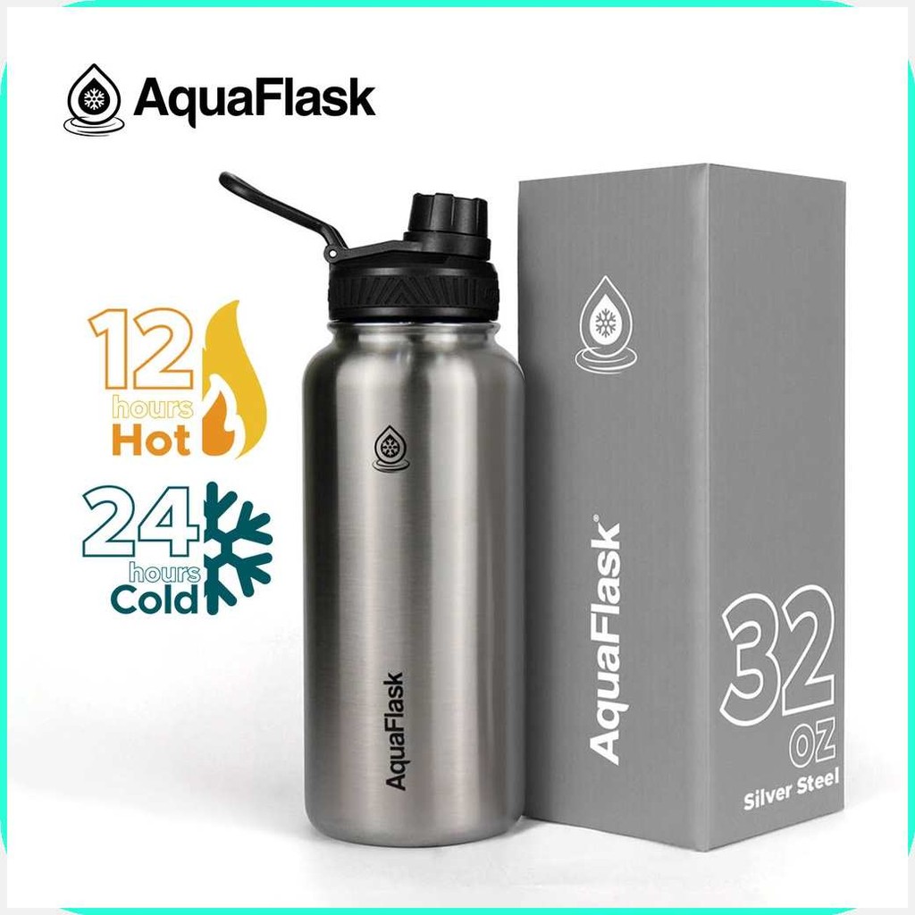 Aquaflask`bg^32oz)Od}Wide>WJ}Mouth)tR>with}SS)Cap>GG}Lid)Fi>Vacuum}xJ ...