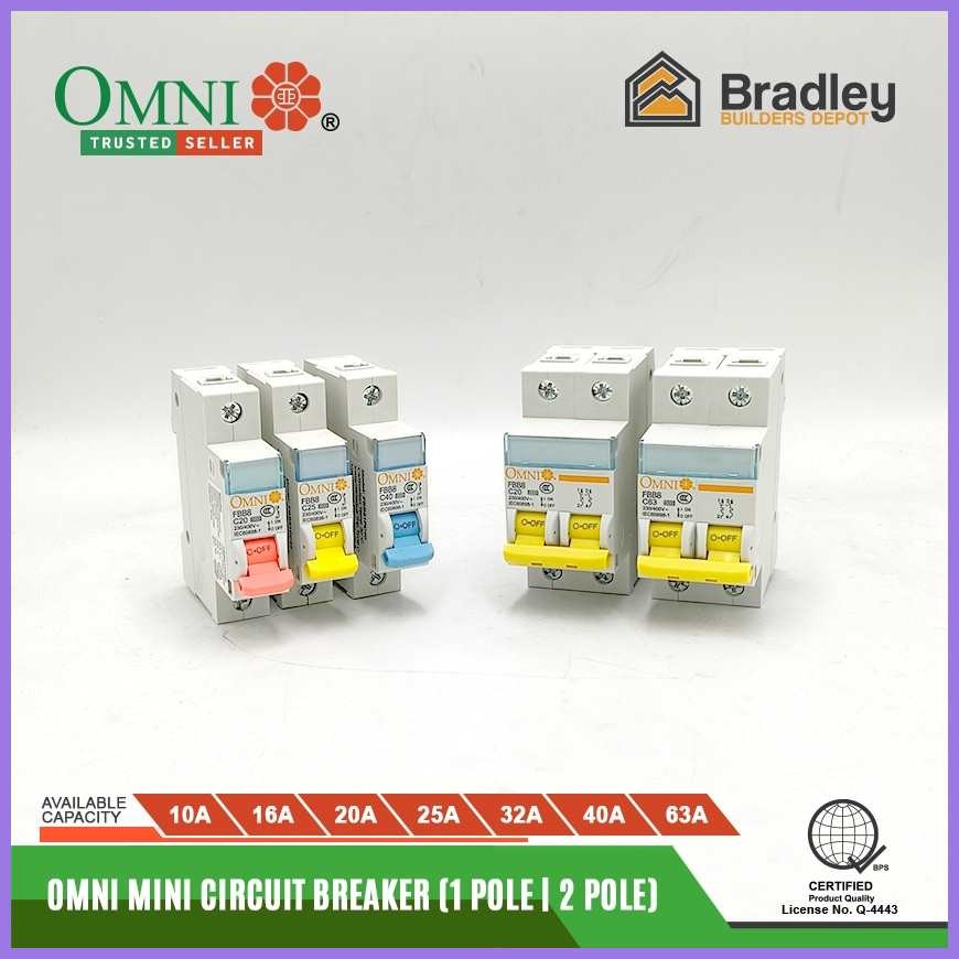 Omni*r;Mini}h%Circuit(Z-Breaker-hD"DIN-Vq\Rail"Re-Type\P"1-T\Pole or 2 ...