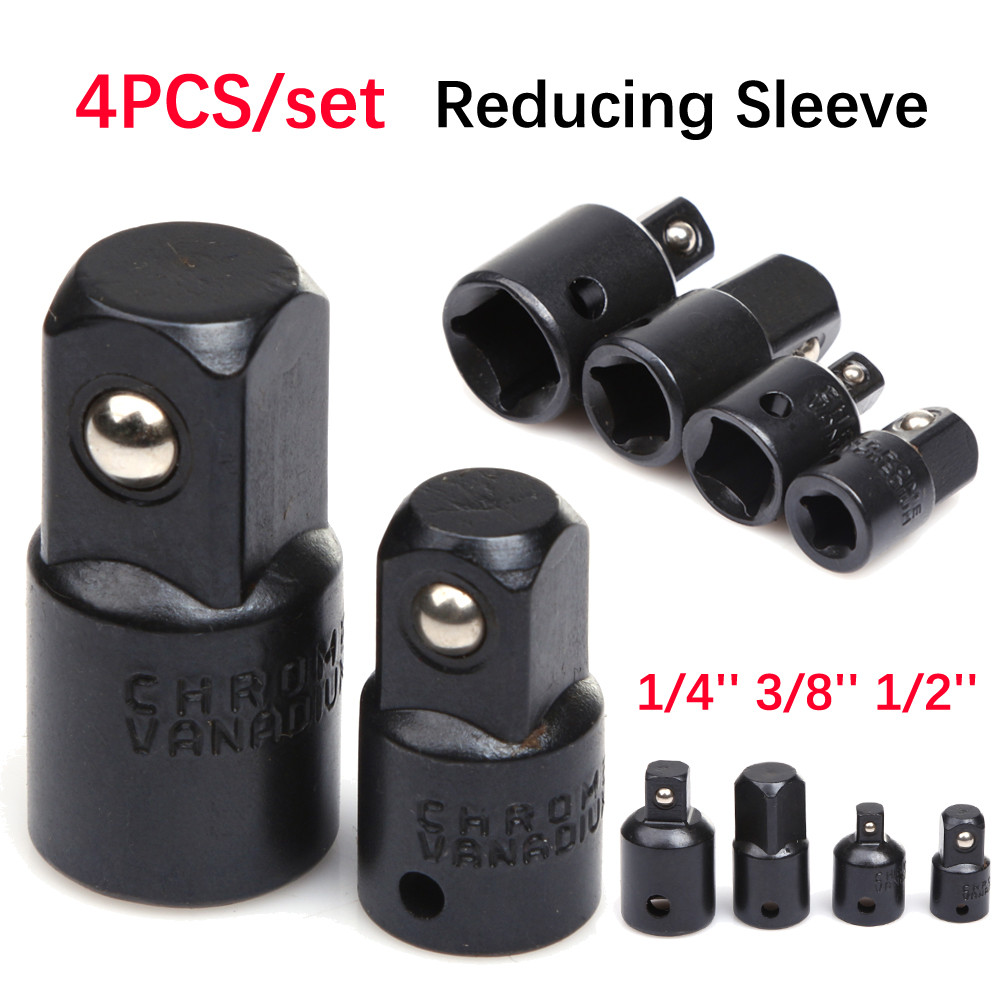 4pcs/set 1/4'' 3/8'' 1/2'' Drive Socket Adapter Ratchet Wrench Adapter ...