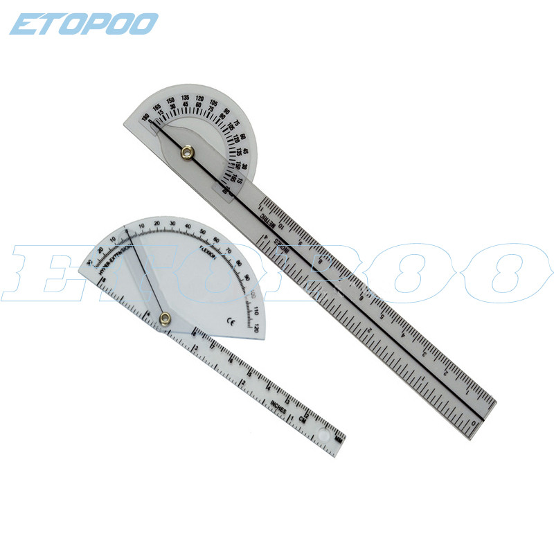 2pcs/set finger goniometer Medical Goniometer plastic protractor 180 ...