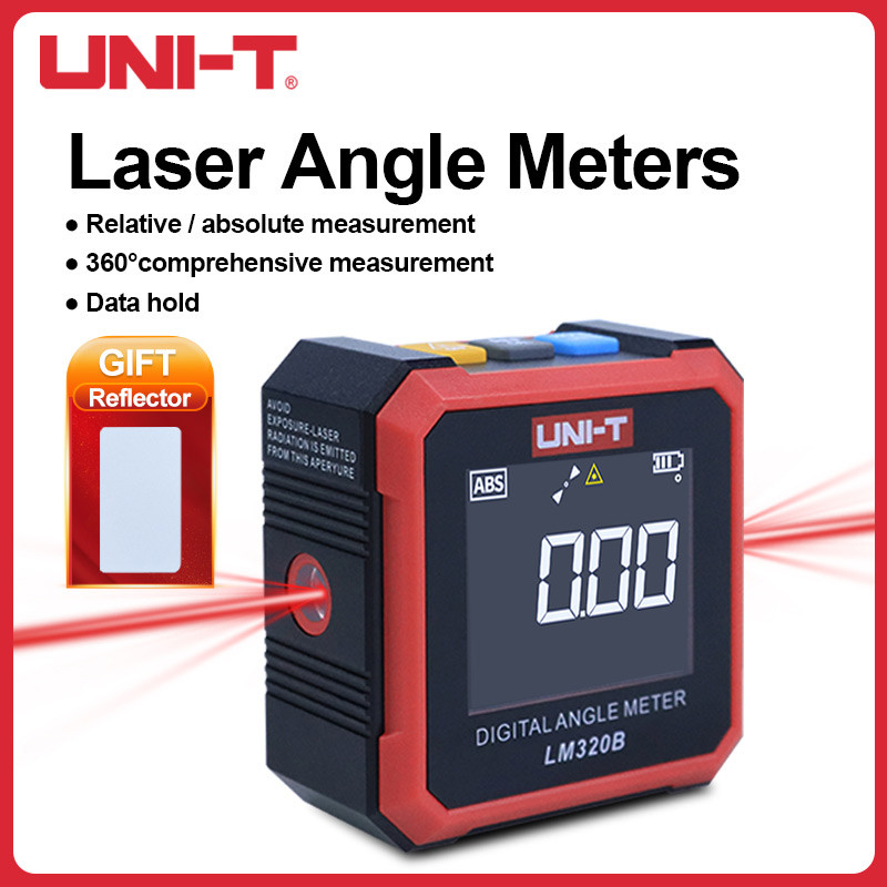 UNI-T Electronic Laser Angle Meter Digital Magnetic Goniometer ...