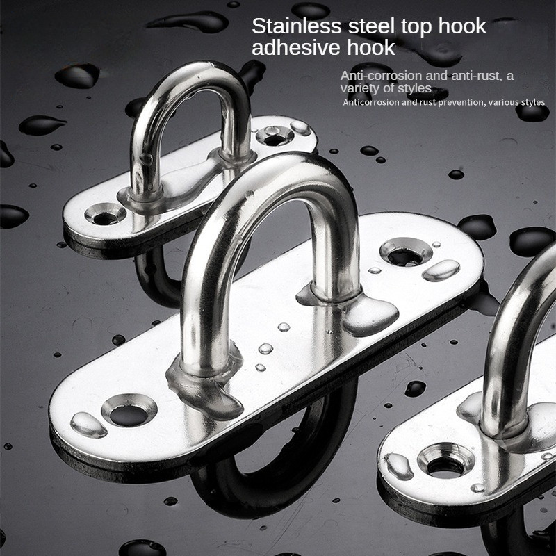 Thickened Stainless Steel U-shaped Hook, Solid Hanging Rod, Oval/square ...