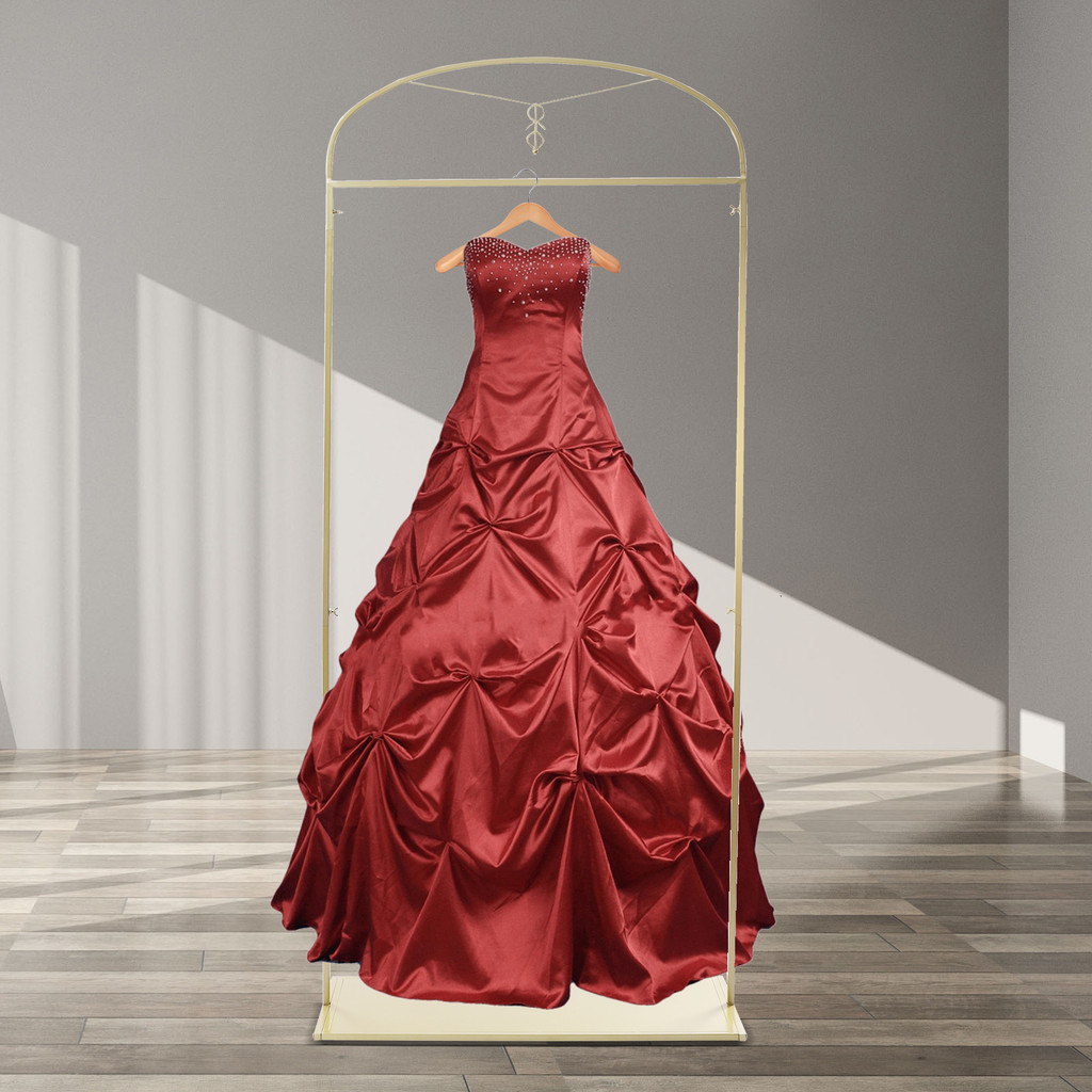 Gold Dress Rack Wedding Stand Modern Simple Clothing Store Metal ...