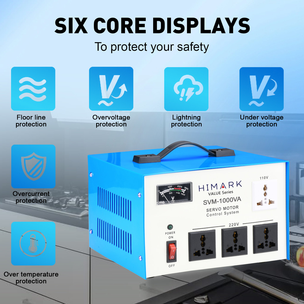 Himark Motor Automatic Voltage Regulator 1000VA AVR 1500 VA for ...