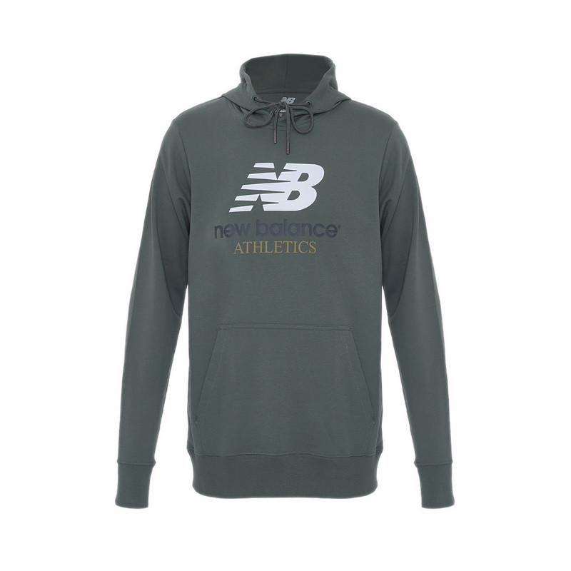 New Balance NB Athletics Logo Men's Hoodie - D. Olive Gr | Shopee ...