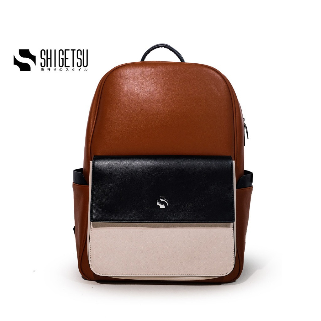 Shigetsu Leather Backpack Collection for Men Bag for School | Shopee ...