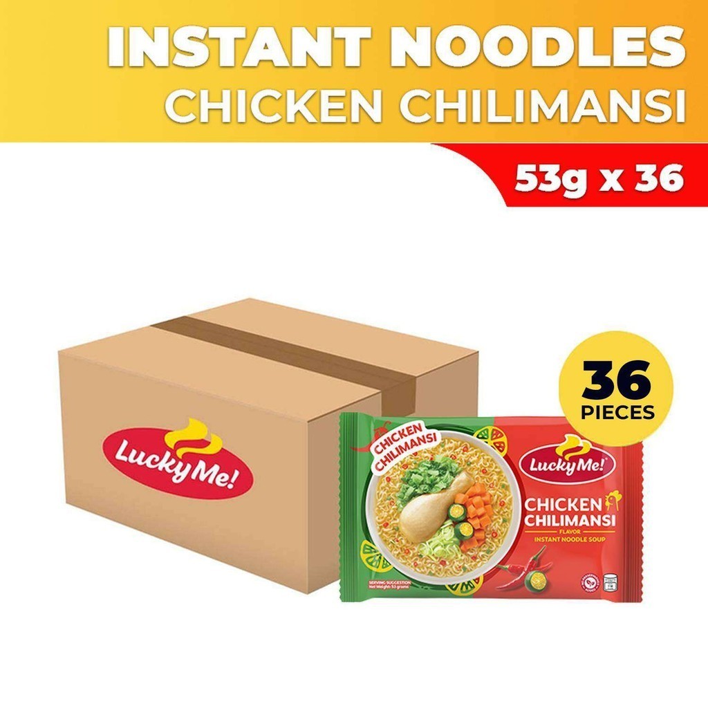 Lucky Me! Instant Mami Chicken Chilimansi 53g X 36 | Shopee Philippines