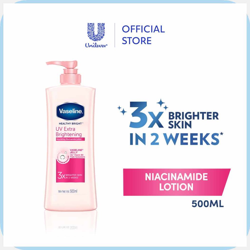 Vaseline!T$Healthy!Z$Bright}BV>UV)Di>Extra)ZT>Brightening)Iw>Lotion)OF ...