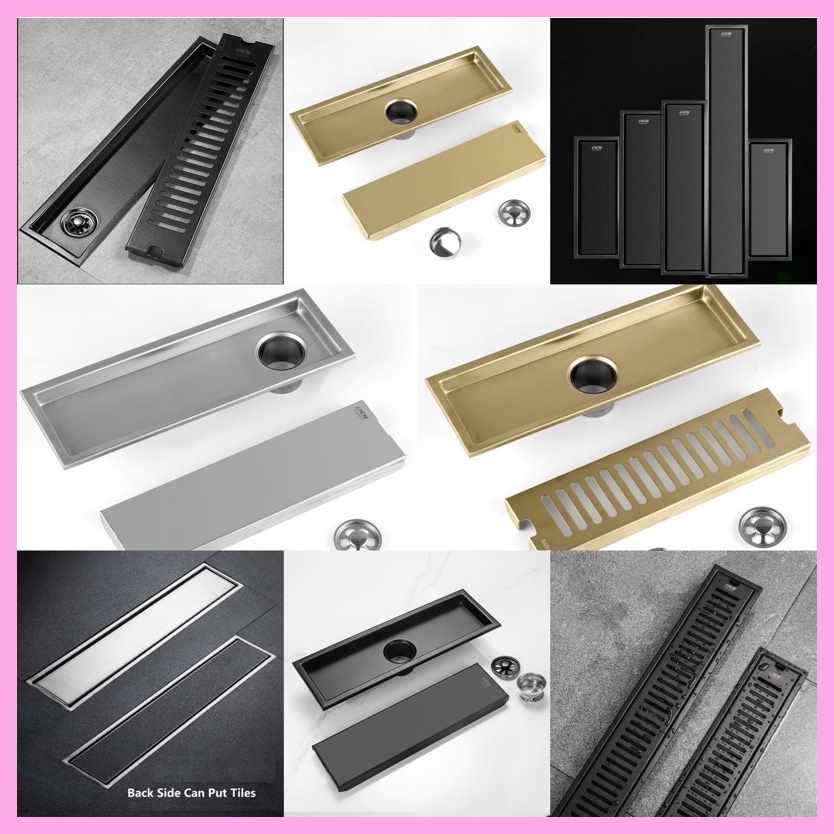 RCG!se#TAIWAN f+N+l+y+J+C+R Black&Gold SUS304 4-24 Inches Floor Drain ...