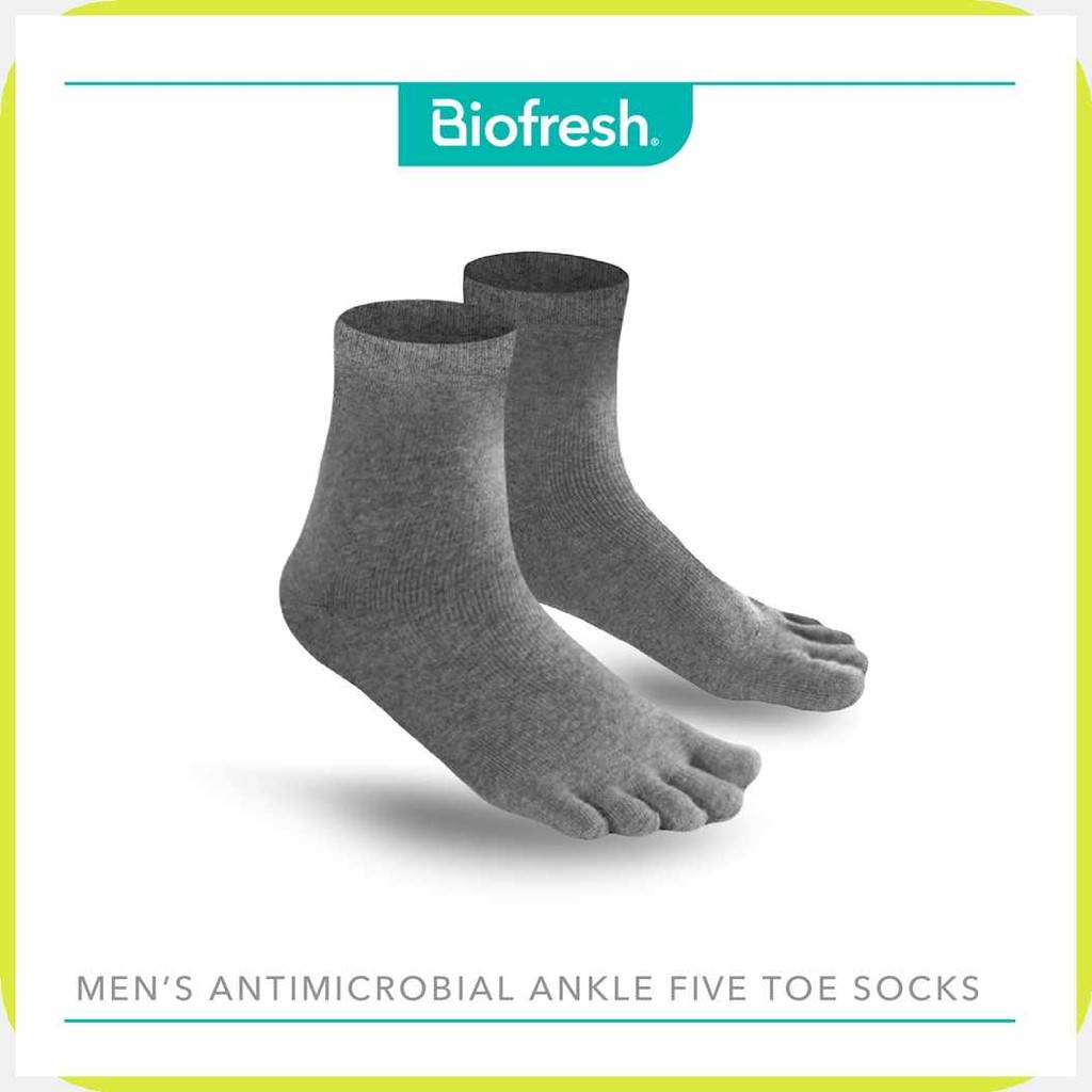 Biofresh@b$Men's-i=Antimicrobial(Vj>Five)Ua>Toe)RG>Ankle)Ho>Sports)Mk ...
