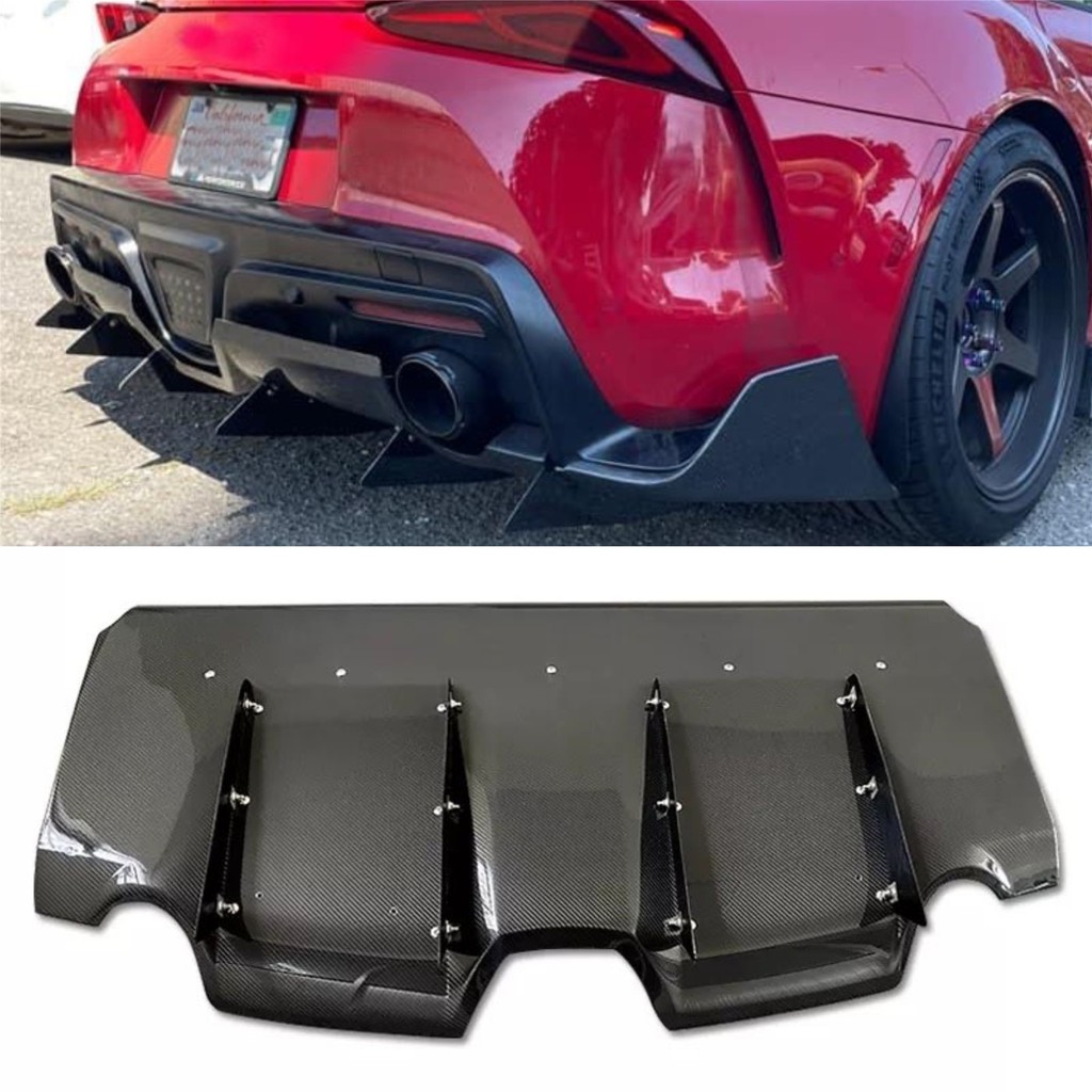 ~Carbon Fiber Rear Diffuser For Toyota Gr Supra A90 A91 Mk5 VRS Style ...