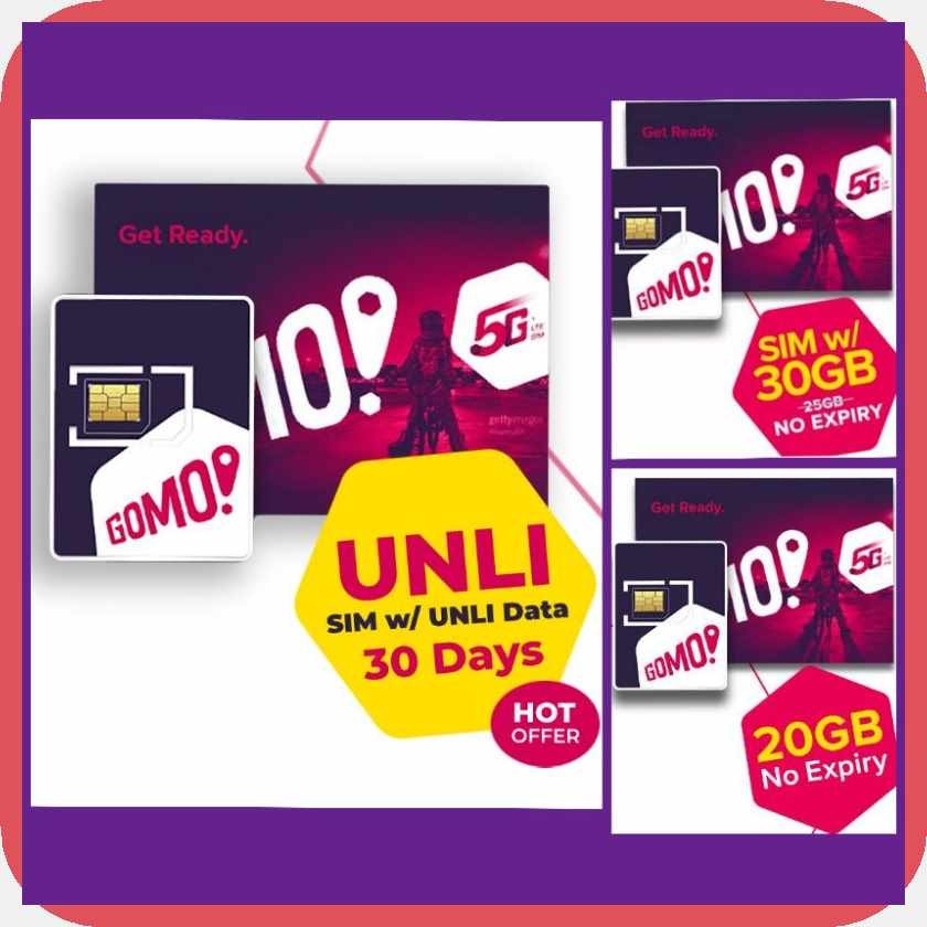 Globe$D>GOMO}Ca)SIM}xo)with}Rq)30days}kP)Unli}jw)data}z)20GB}O)30GB No Expiry POWER BY GLOBE ...
