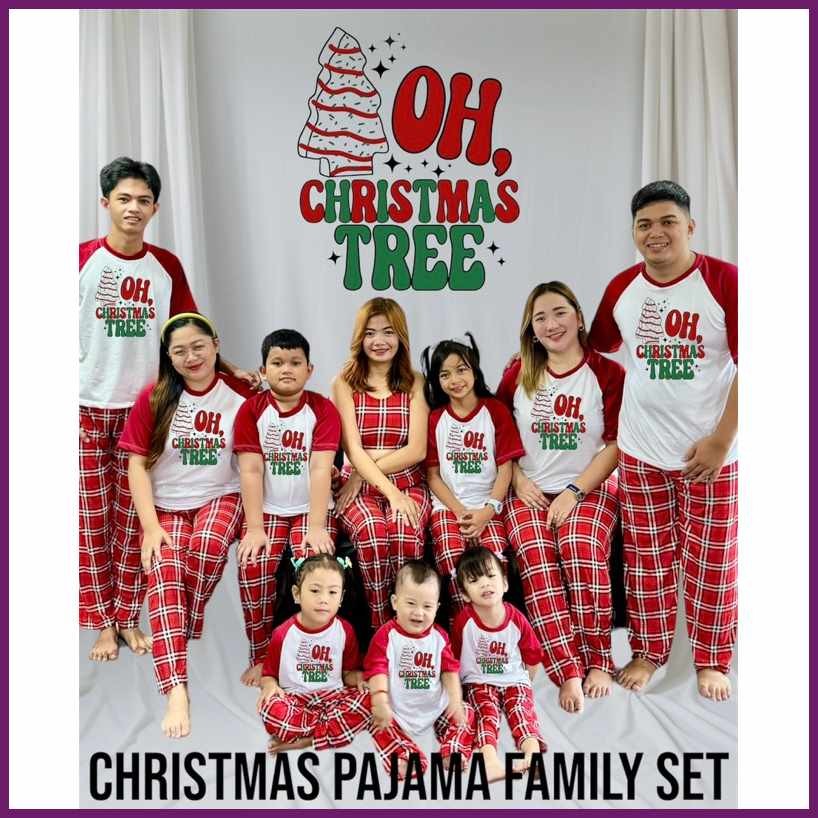 CHRISTMAS$n>PAJAMA.l%TERNO+lV@or@iR@ve@DV@oT FAMILY SET ( red PAJAMA ...