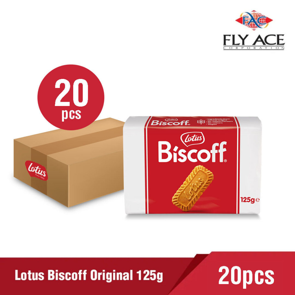 Lotus Biscoff Original Biscuits 125g x 20 | Shopee Philippines