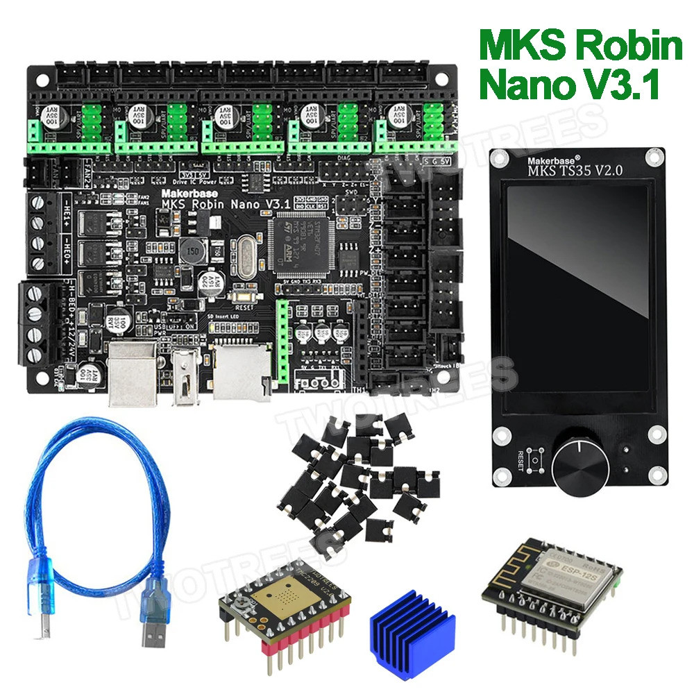 Makerbase MKS Robin Nano V3.1 Control Board 3D Printer Motherboard TS35 TFT Touch Screen/WIFI ...