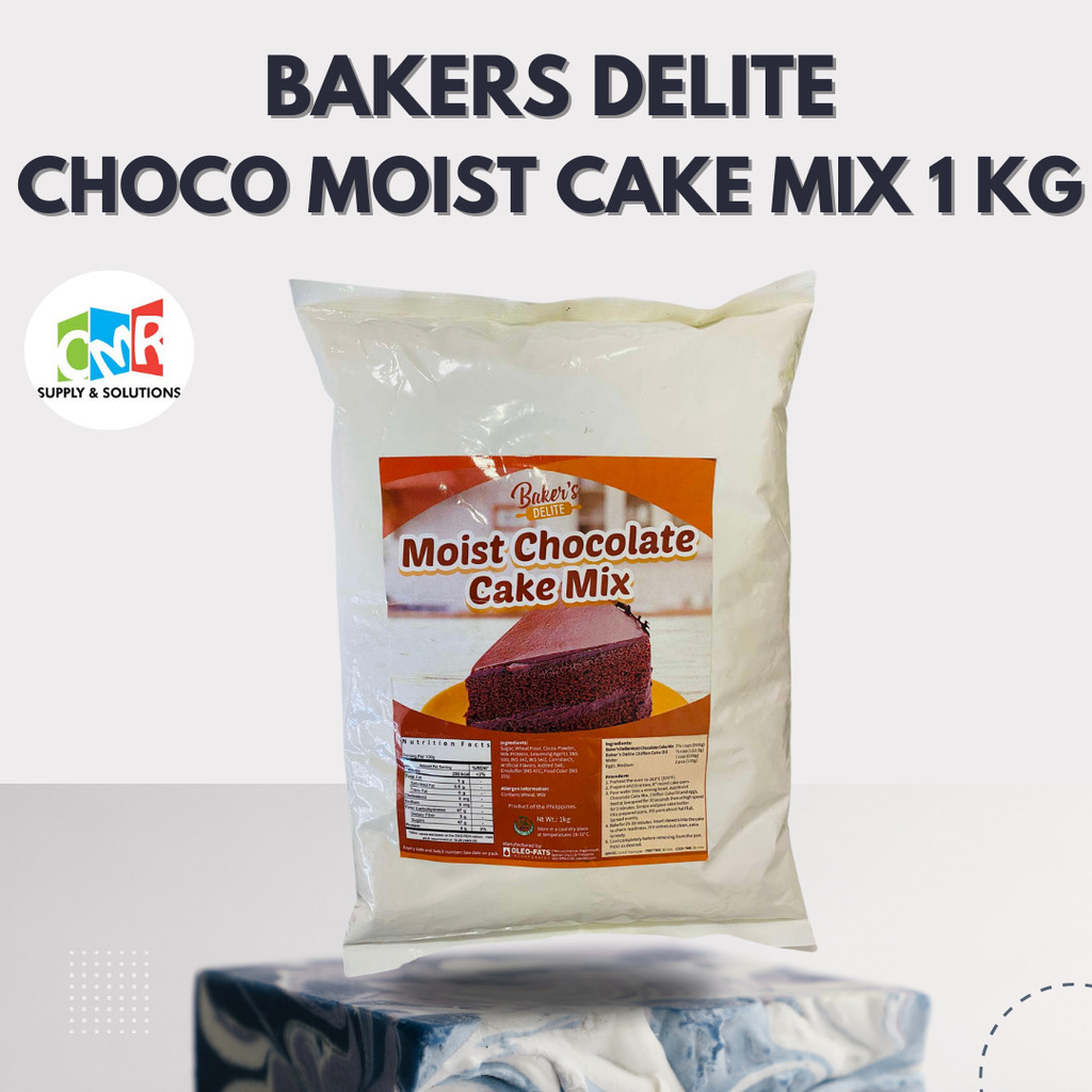 BAKERS DELITE CHOCO MOIST CAKE MIX 1 KG | Shopee Philippines