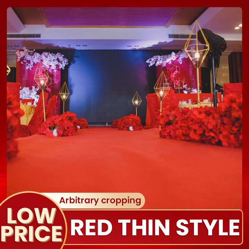 1 roll 10m/20m/30m/6mm thick 1m wide red carpet floor catwalk Red ...