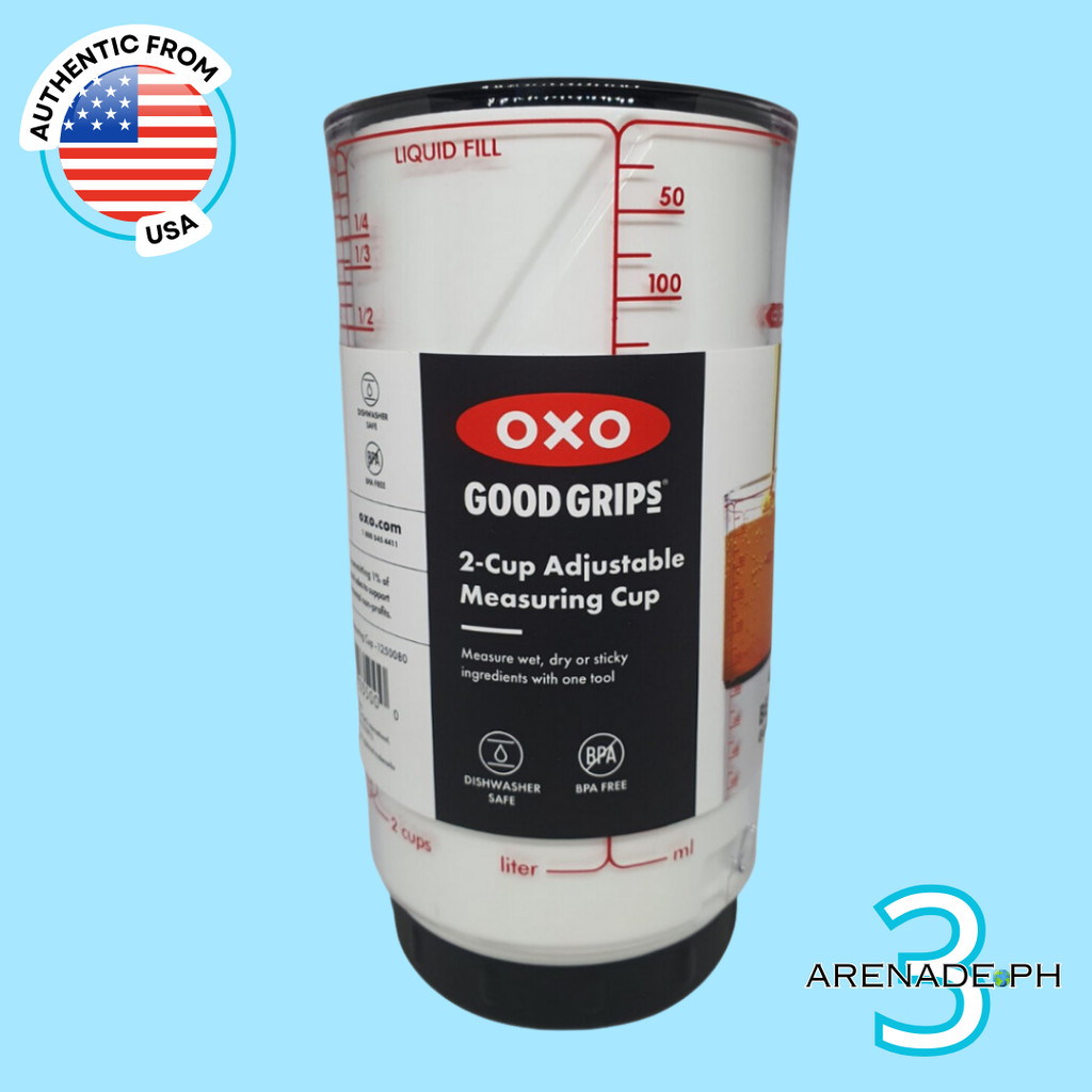 OXO Good Grips 2 Cup Adjustable Measuring Cup | Shopee Philippines