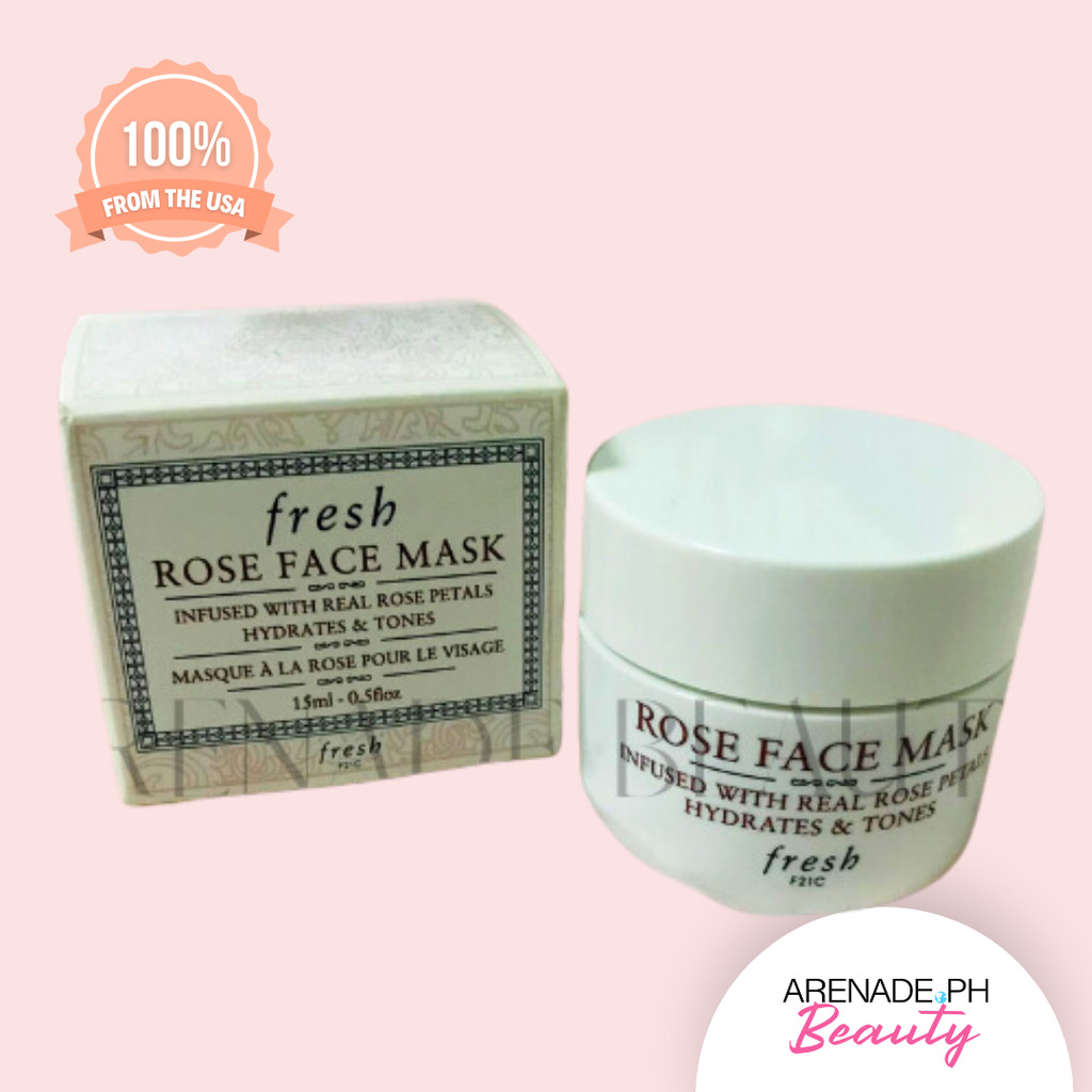Fresh Rose Face Mask Infused with Real Rose Petals Hydrates & Tones ...