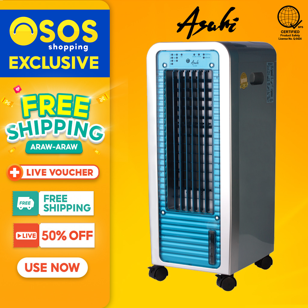 ASAHI COOLING FAN AIR COOLER W/ IONIZER ICE FAN IC009 IC-009 TOWER FAN ...