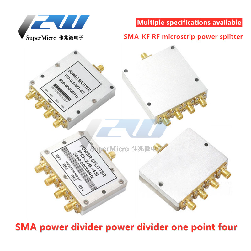 ☃SMA Microstrip Power Splitter 1 to 4 RF Microstrip Power Splitter 0.5 ...