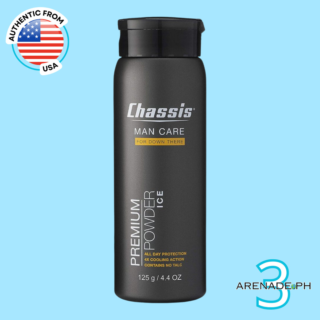 Chassis Premium ICE Body Powder for Men, Fresh Scent, 4.4 oz. / 113 g ...