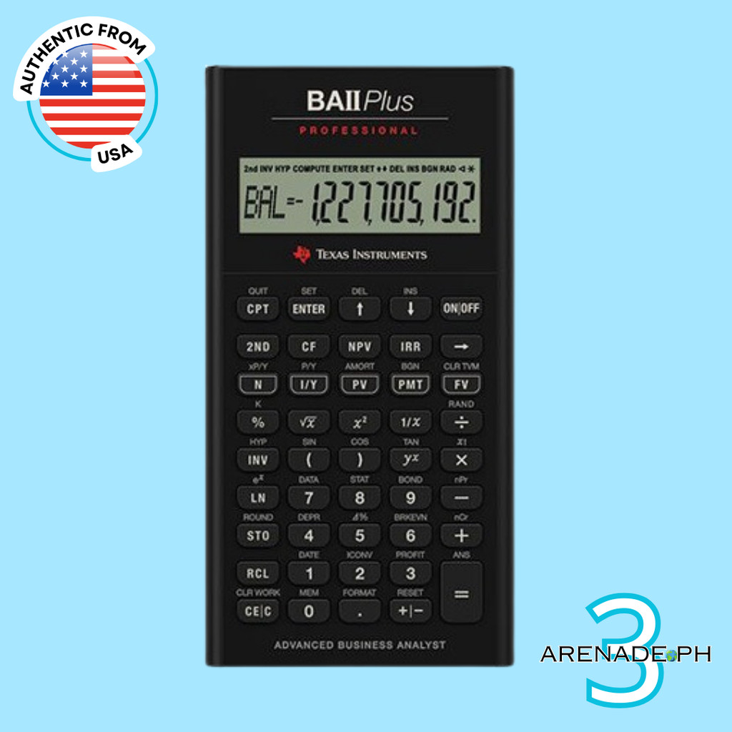 Texas Instruments BA II Plus Professional, Advanced Financial ...