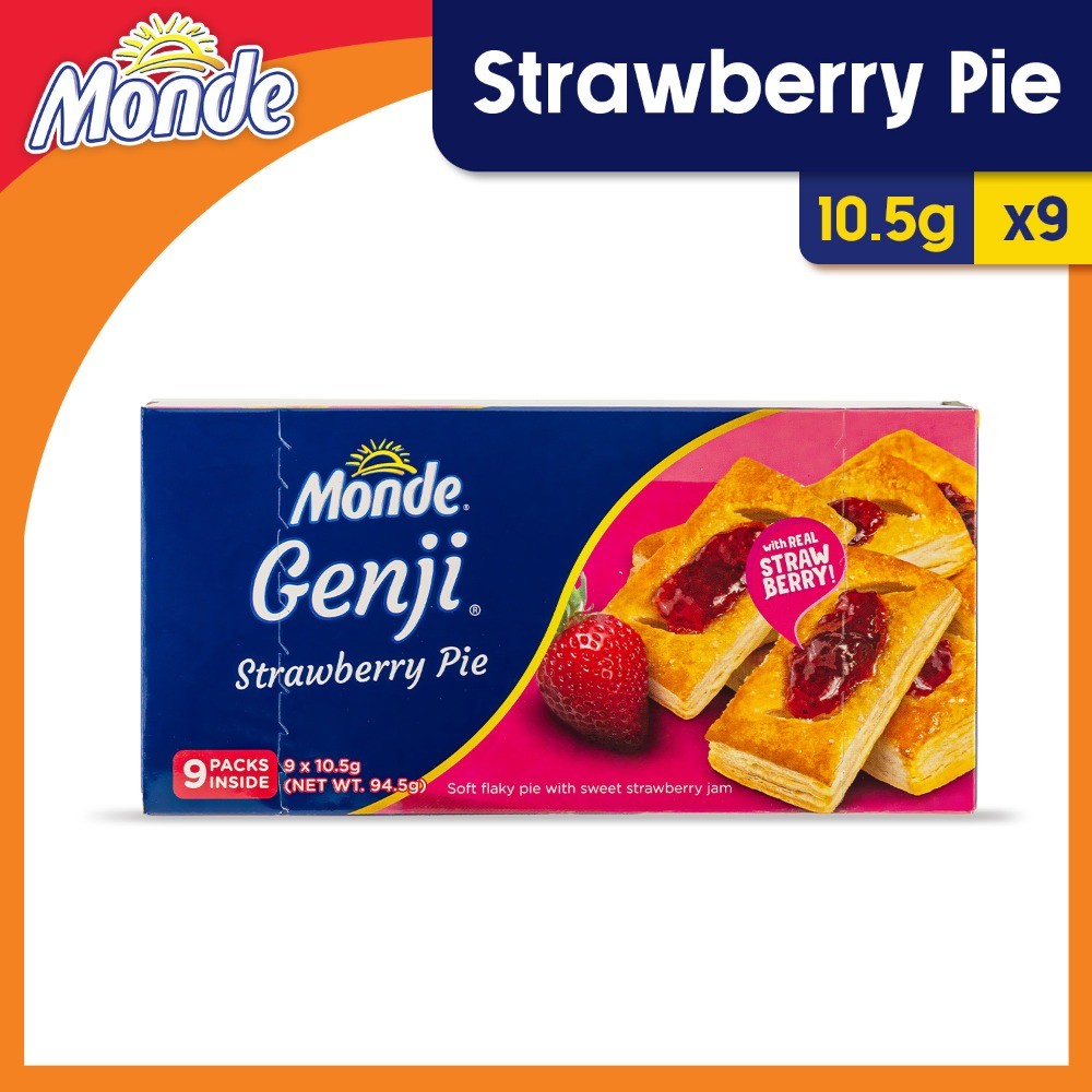 Monde Genji Strawberry Pie 10.5g x 9 | Shopee Philippines
