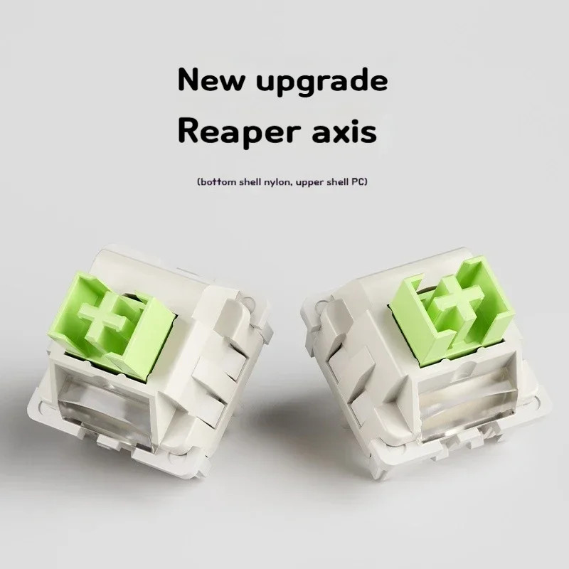 ⓞLEOBOG Reaper Linear Switch 5-Pin 45gf RGB HIFI Custom Mechanical Keyboard With Light Guide Pil ...