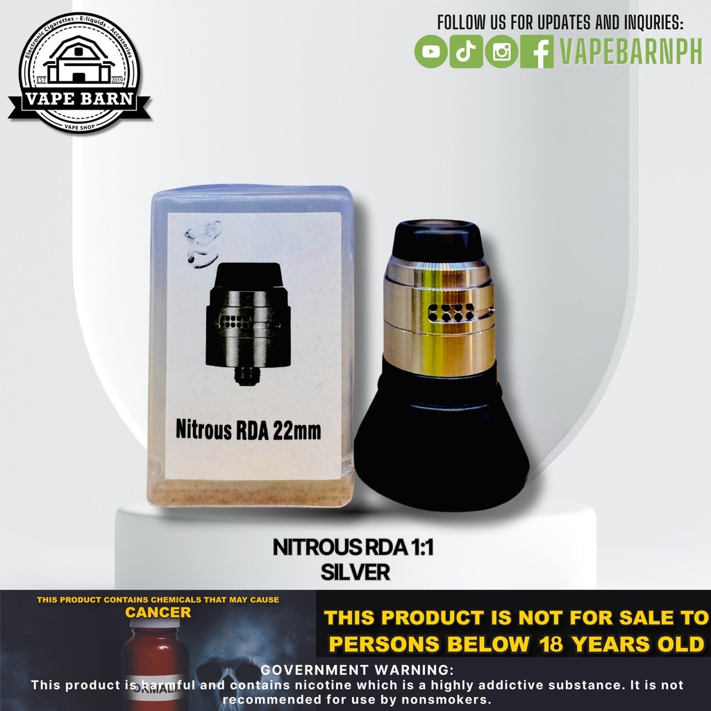 Nitrous RDA 1:1 [Atomizer] | Shopee Philippines
