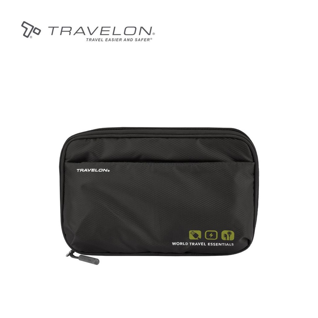 Travelon World Travel Essentials Tech Organizer Black | Shopee Philippines
