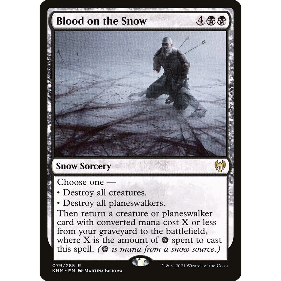 Blood on the Snow normal Kaldheim KHM MTG Magic the Gathering | Shopee ...