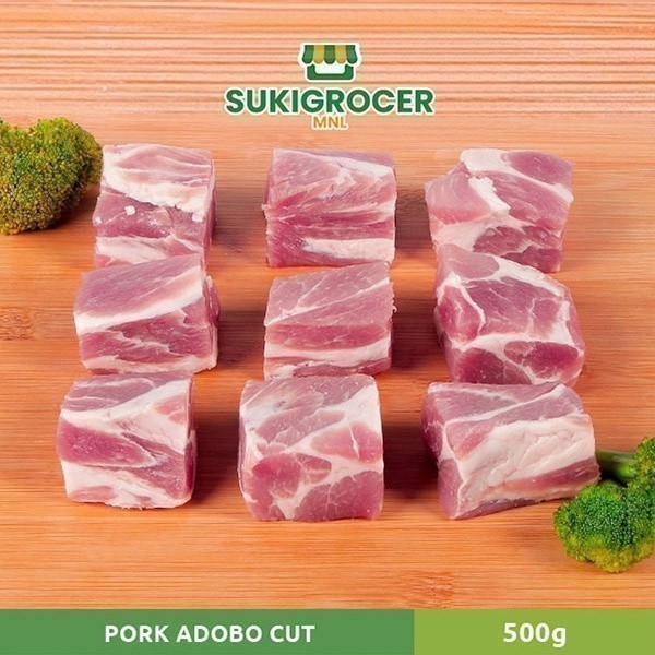 Sukigrocer Pork Adobo Cut 500g | Shopee Philippines