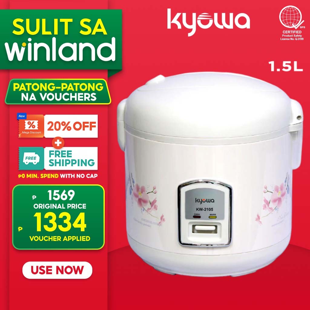 Kyowa by Winland Jar Type Rice Cooker serves 8cups with steamer ...