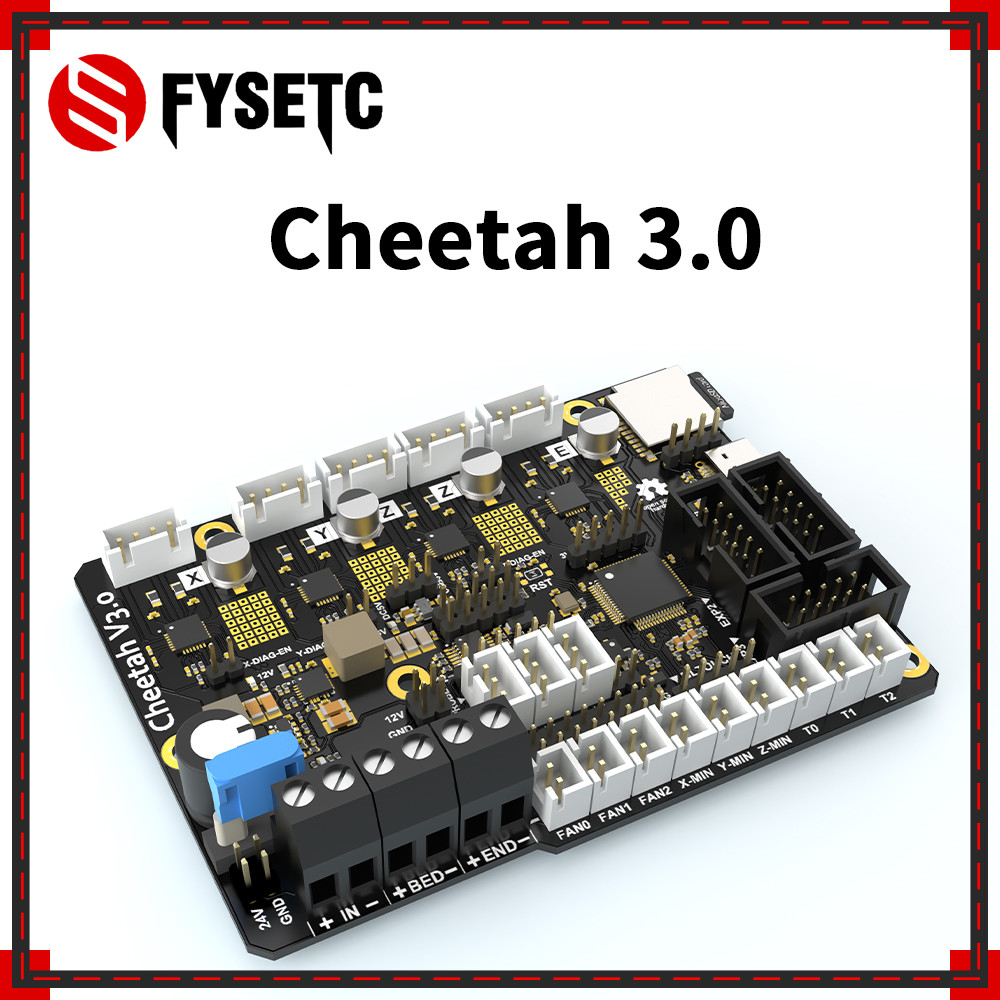♚FYSETC Cheetah V3.0 32bit Board Silent Controller Board TMC2209 UART ...