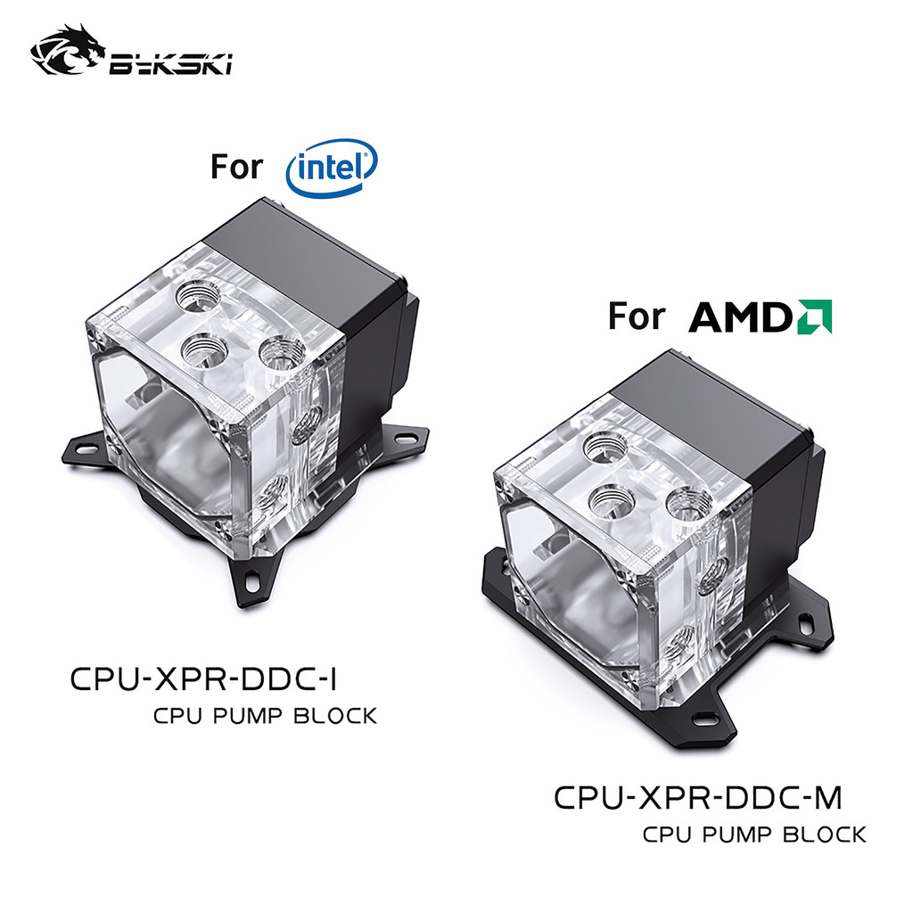 BYKSKI CPU Block Pump Reservoir Integrated Kit CPU-XPR-DDC-I M AIO PWM ...