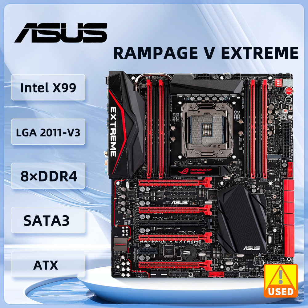 ☞ASUS RAMPAGE V EXTREME X99 Motherboard LGA 2011-V3 DDR4 128GB ATX ...