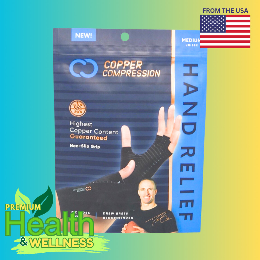 Copper Compression Hand Relief Gloves, Non-Slip Grip, 1 Pair | Shopee ...