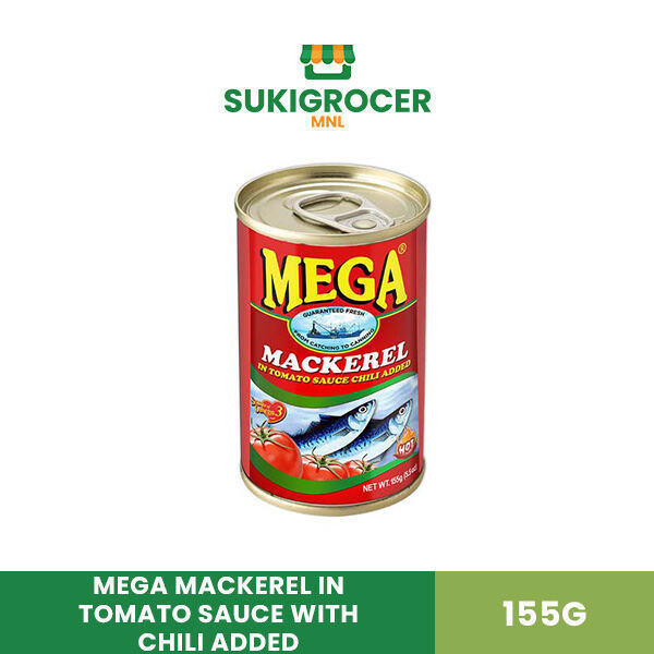 Mega Mackerel in Tomato Sauce with Chili Added 155G | Shopee Philippines
