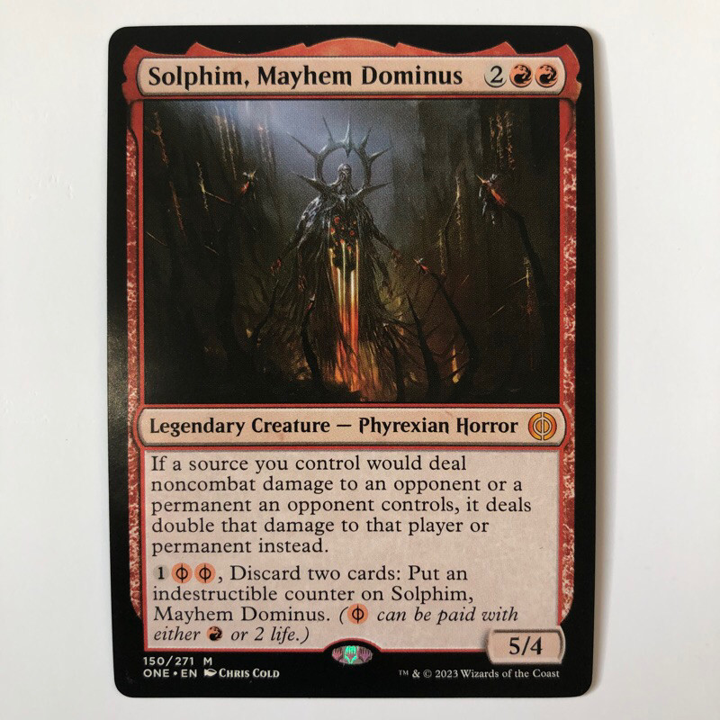 Playtest Card - Solphim, Mayhem Dominus (ONE) | Shopee Philippines