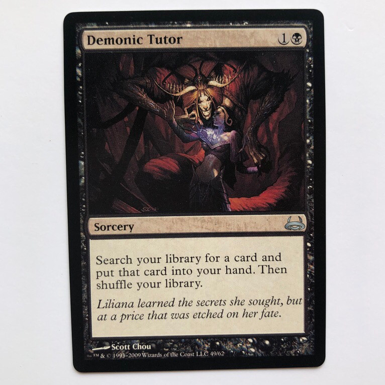 Playtest Card - Demonic Tutor (DDC) | Shopee Philippines