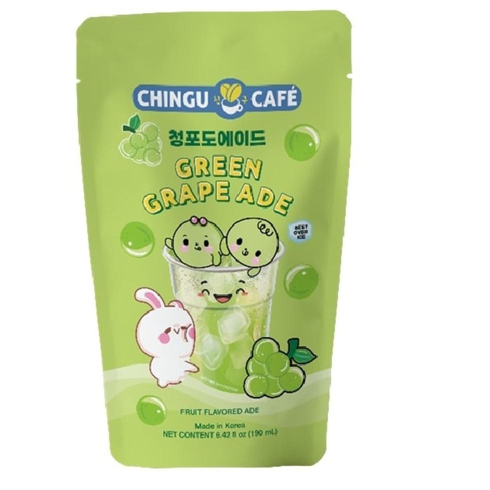Chingu Cafe Fruit Flavored Ade Green Grape 190ml | Shopee Philippines