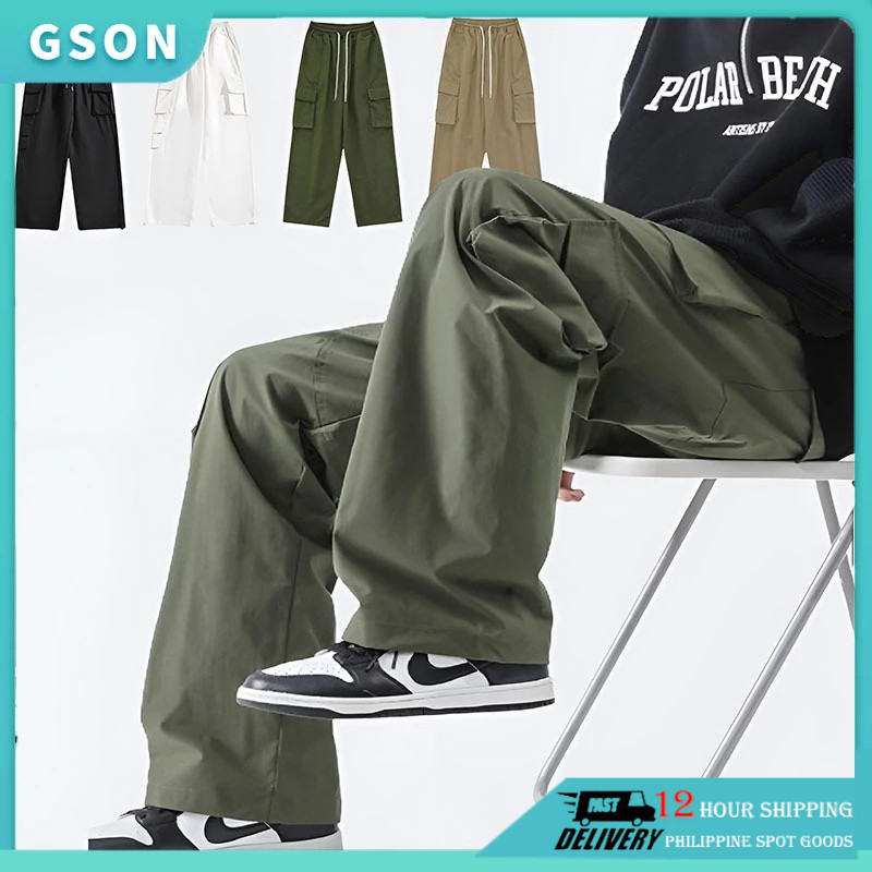 [COD & Ready stock]Cargo Pants For Men Jogger Pant For Men White Pants ...
