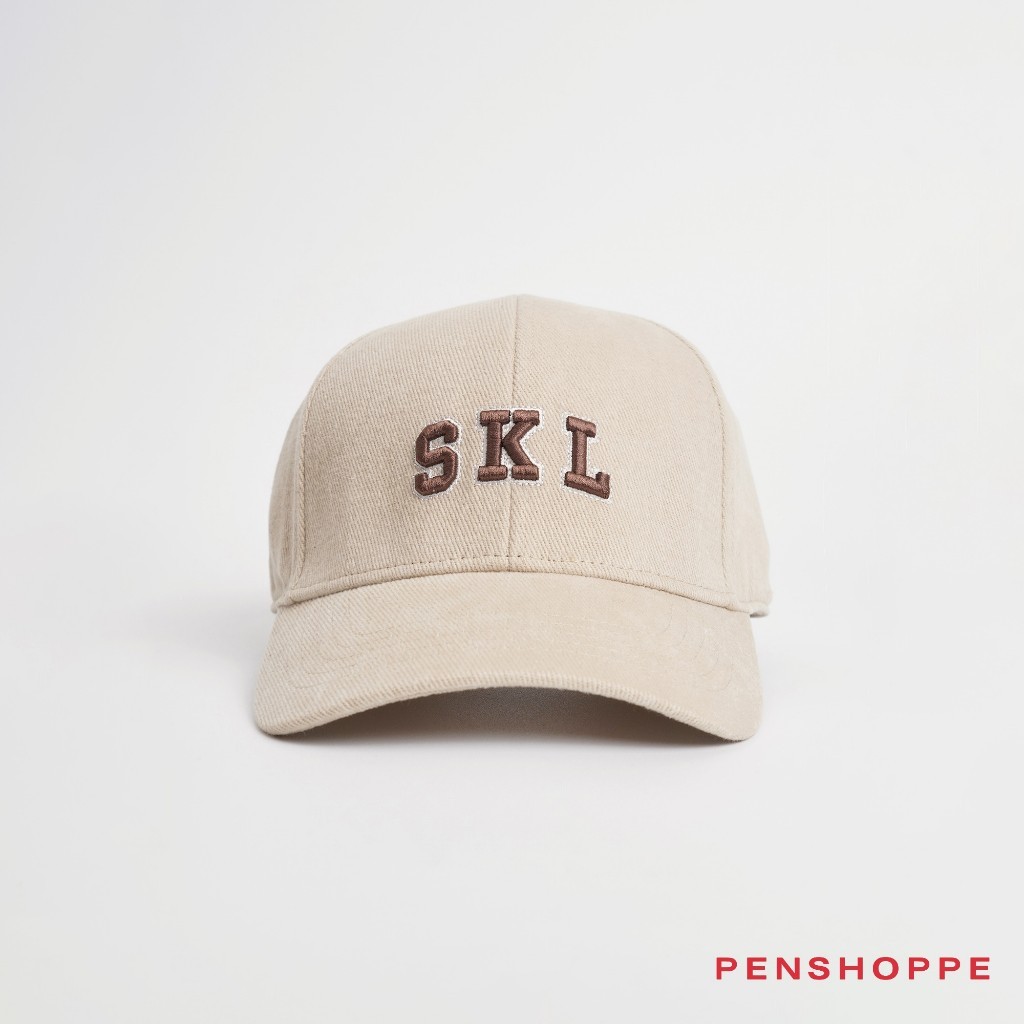 Penshoppe Varsity Cap With Embossed Embroidery For Women (Cream ...