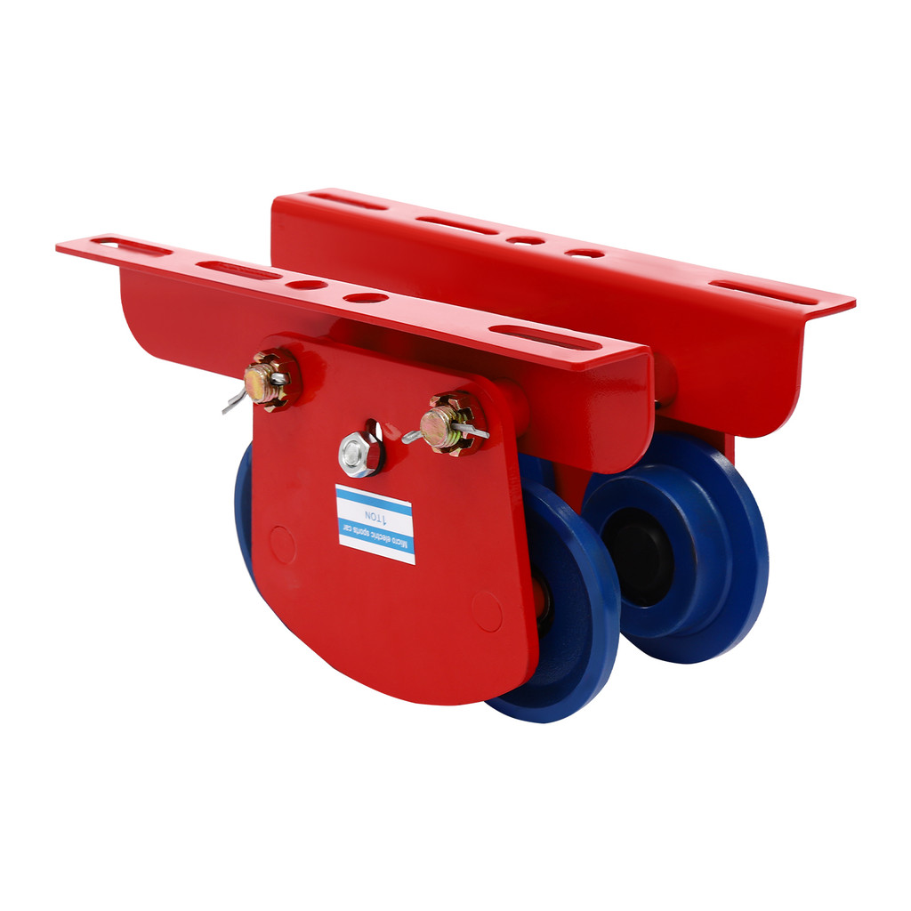 ♥Electric Hoist Manual Trolley Push Beam Trolley 1T/2205LBS Capacity ...
