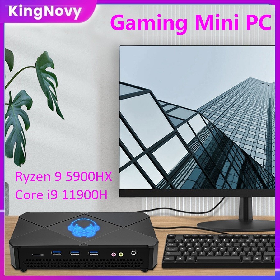 ♨Kingnovy Mini PC Gamer AMD Nuc Ryzen 9 5900HX Gaming PC Desktop Intel ...
